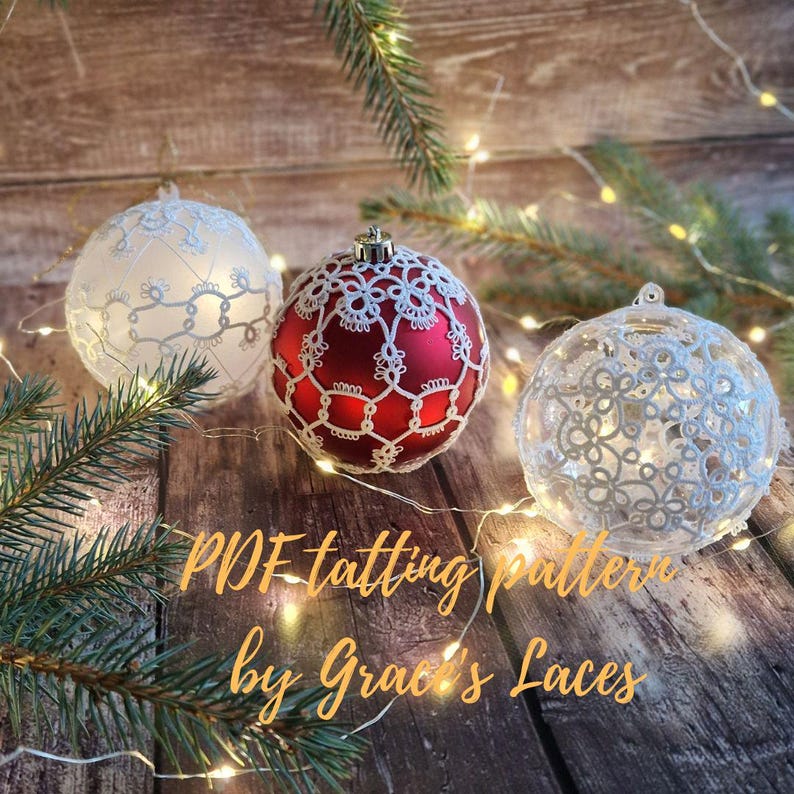 Tatting Pattern PDF Shuttle Tatting Christmas Ornament Pattern for ...