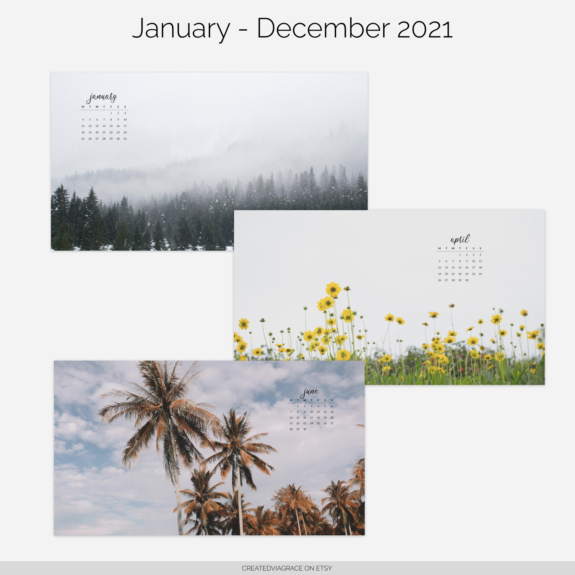 2021 Computer Wallpapers Natured Themed Computer - Etsy