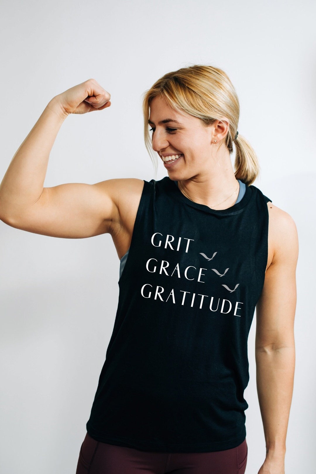 Grit Grace Gratitude Muscle Tank - Etsy