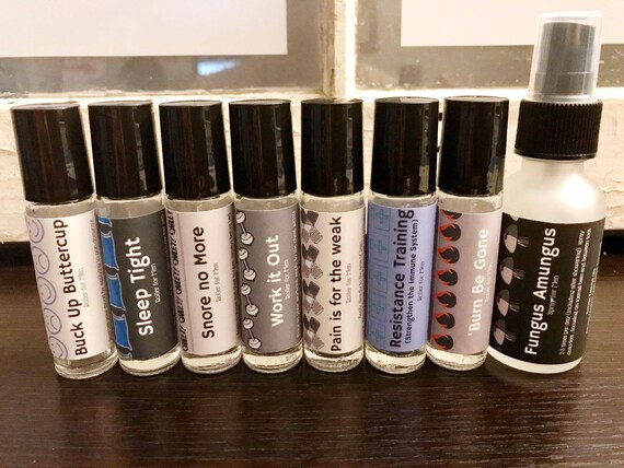 Mens Roller and Spray Labels and Recipes for Essential Oils. | Etsy