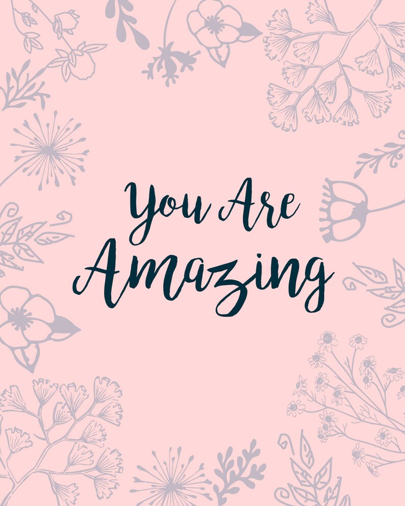 You Are Amazing Printable Poster - Etsy