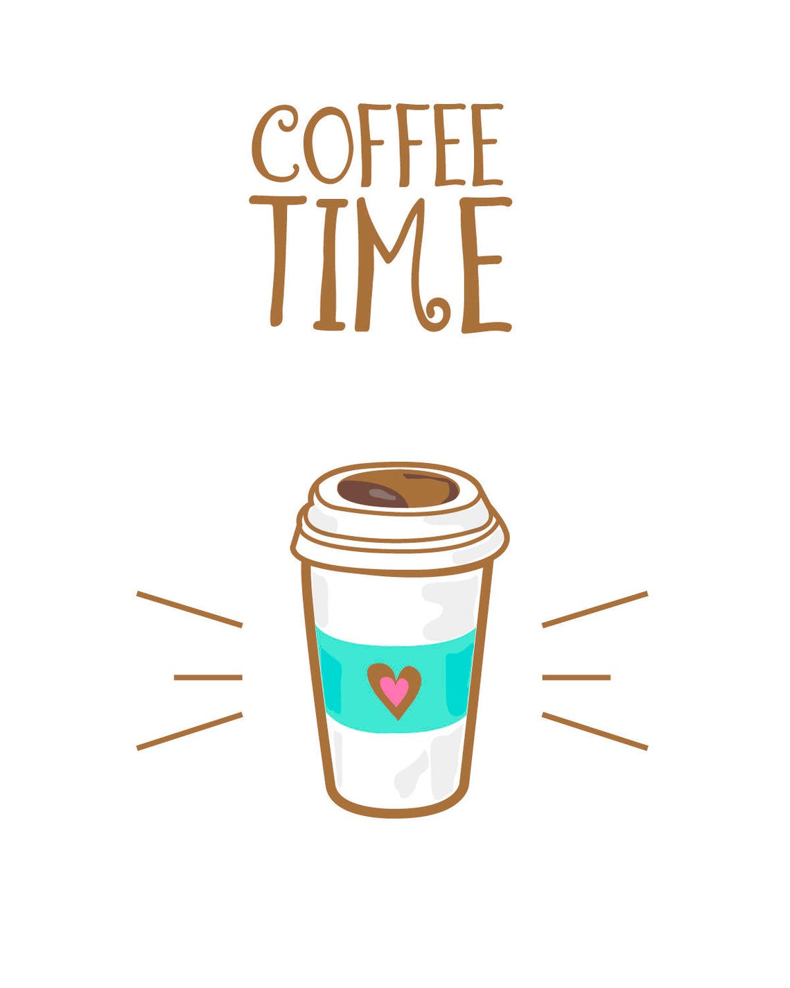 Coffee Time Printable Poster - Etsy