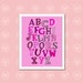 ABC Printable Poster (pink) - Etsy