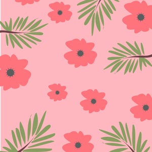 Flowers and Leaves Printable Poster - Etsy