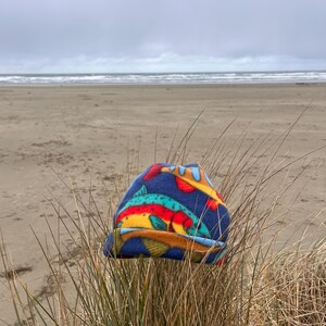 Handmade Fleece Fish Beanie: Colorful Trout Winter Hat - Etsy