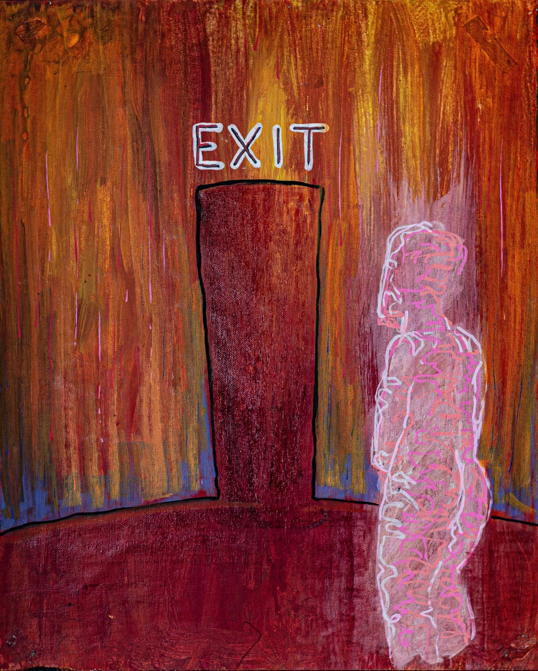 Exit Original Abstract Painting - Etsy