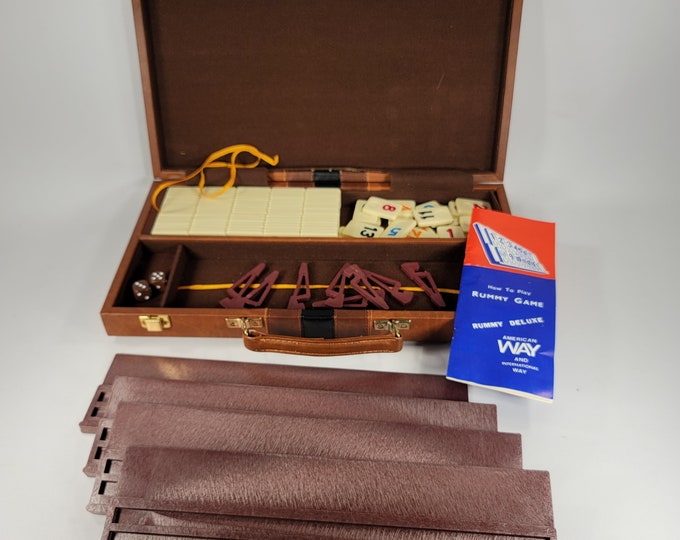 Rummy Deluxe Rummy Tile Game With Carry Case, American Way ...