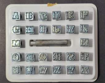 Leather Alphabet Stamp Set | Etsy