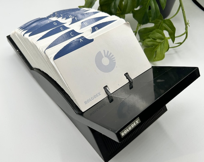 Rolodex Address Card Index File, Desk Organizer With Blank Cards, GL-35 ...