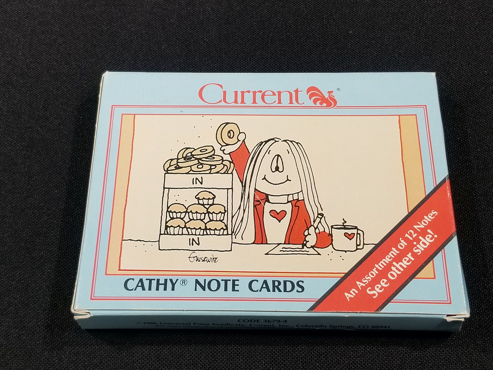 12 Cathy Current Note Card Assortment 80s Vintage Letter - Etsy