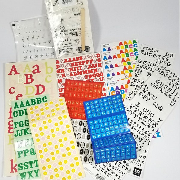 Rub on Alphabet - Etsy