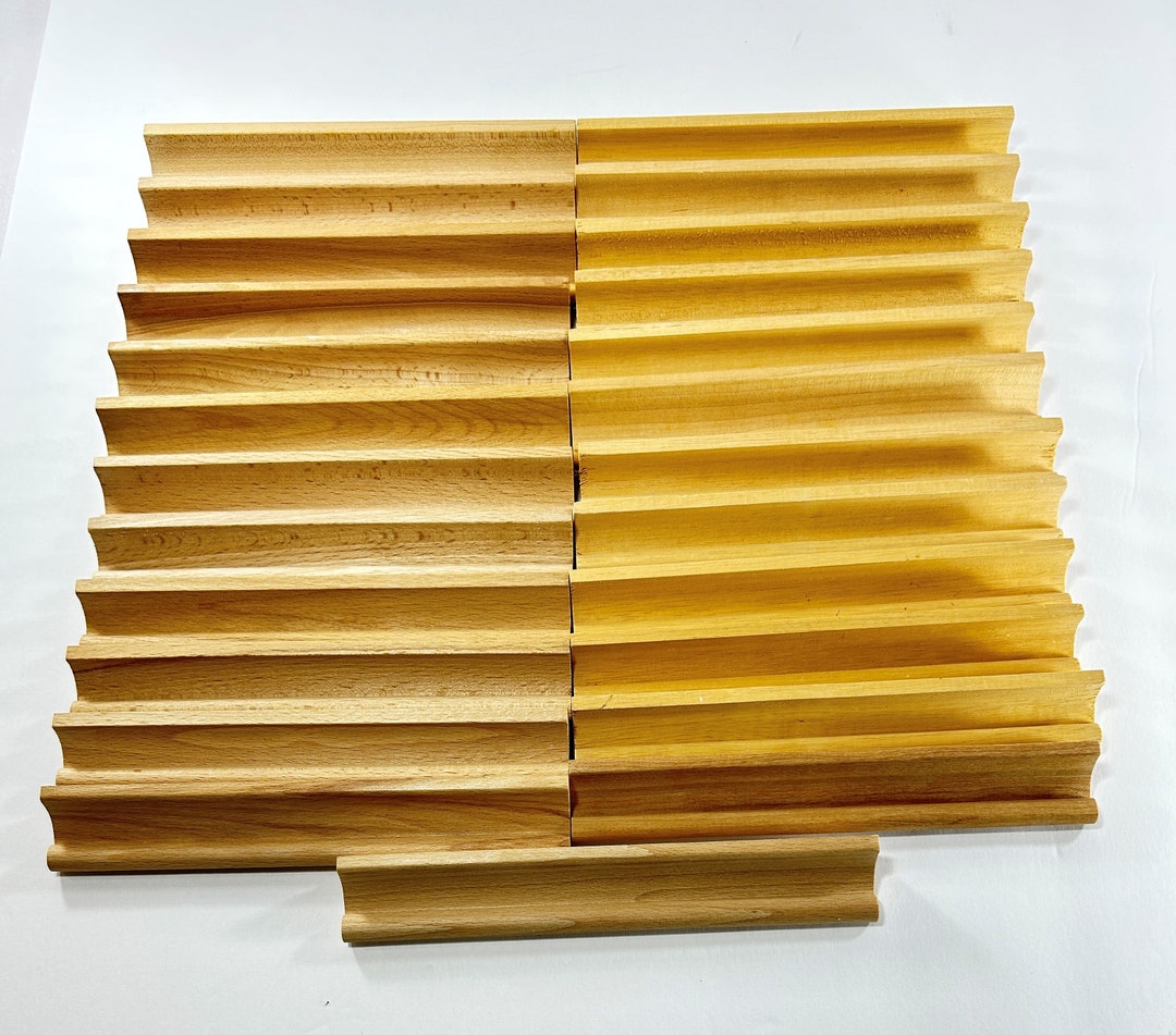 Scrabble Tile Racks: Wood Game Piece Holders, Craft Display - Lot of 25 ...