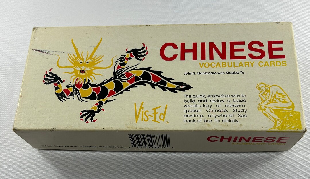 Vintage Chinese Vocabulary Cards by Vis-ed - Etsy