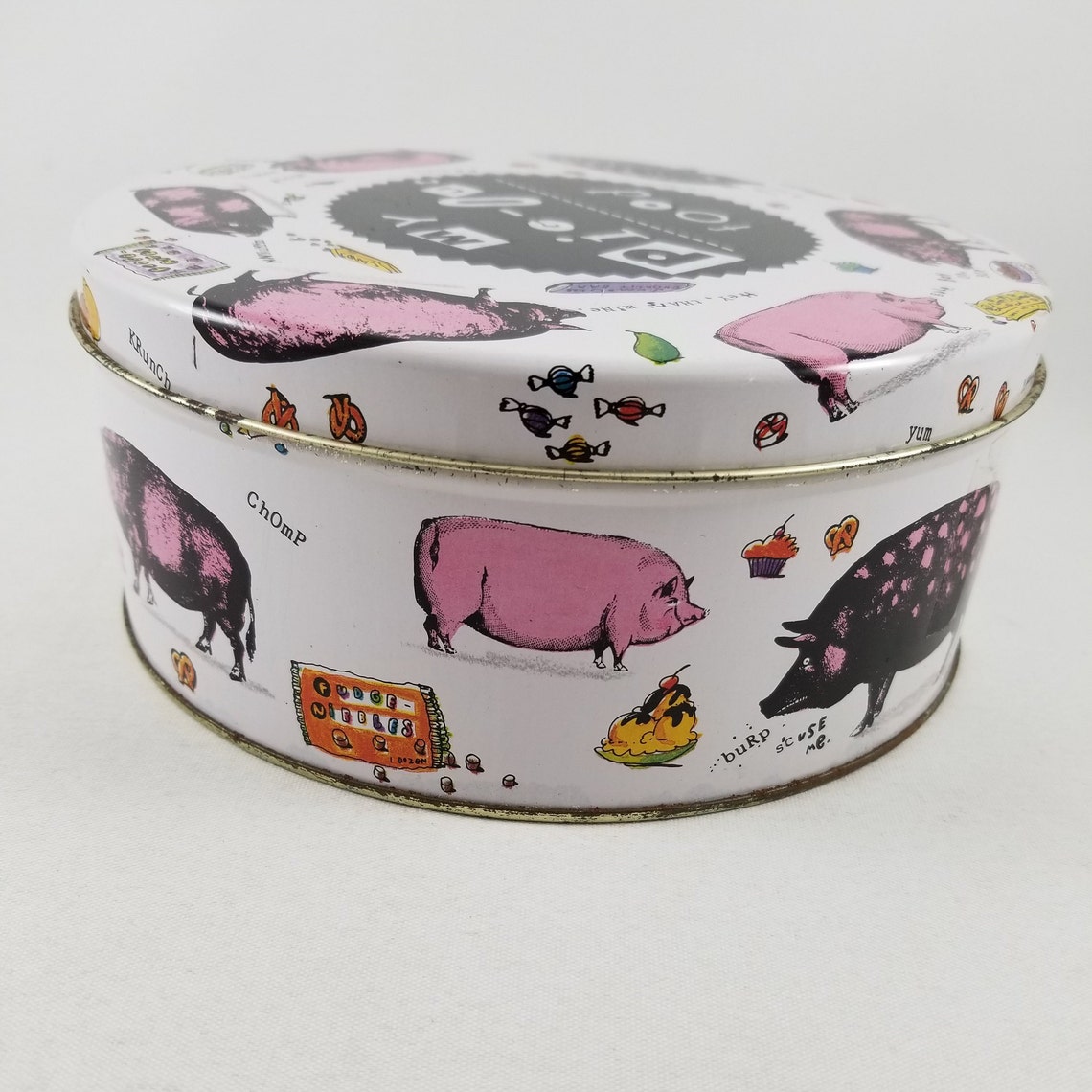 Pig-Out Food Tin Storage Container | Etsy