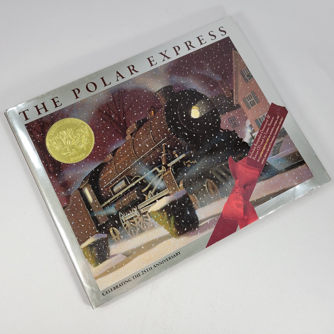The Polar Express Book W/cd, Caldecott Medal, Vintage Hardcover - Etsy