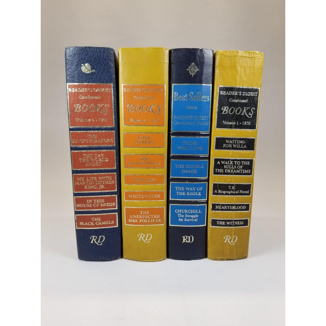 Readers Digest Condensed Books First Editions Set of 4 1960s & 1970s ...