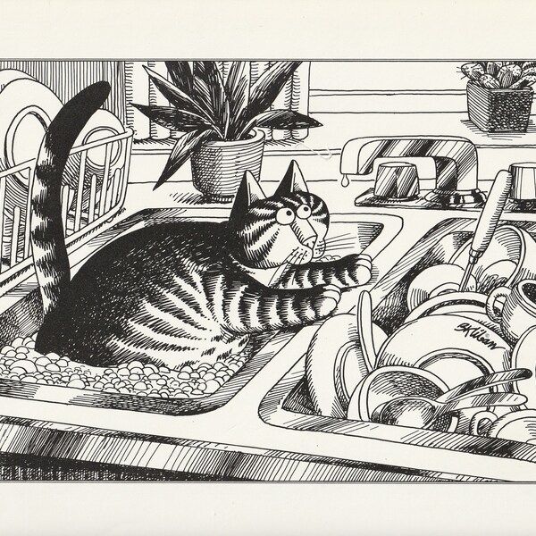 Kliban Cat Print - Etsy