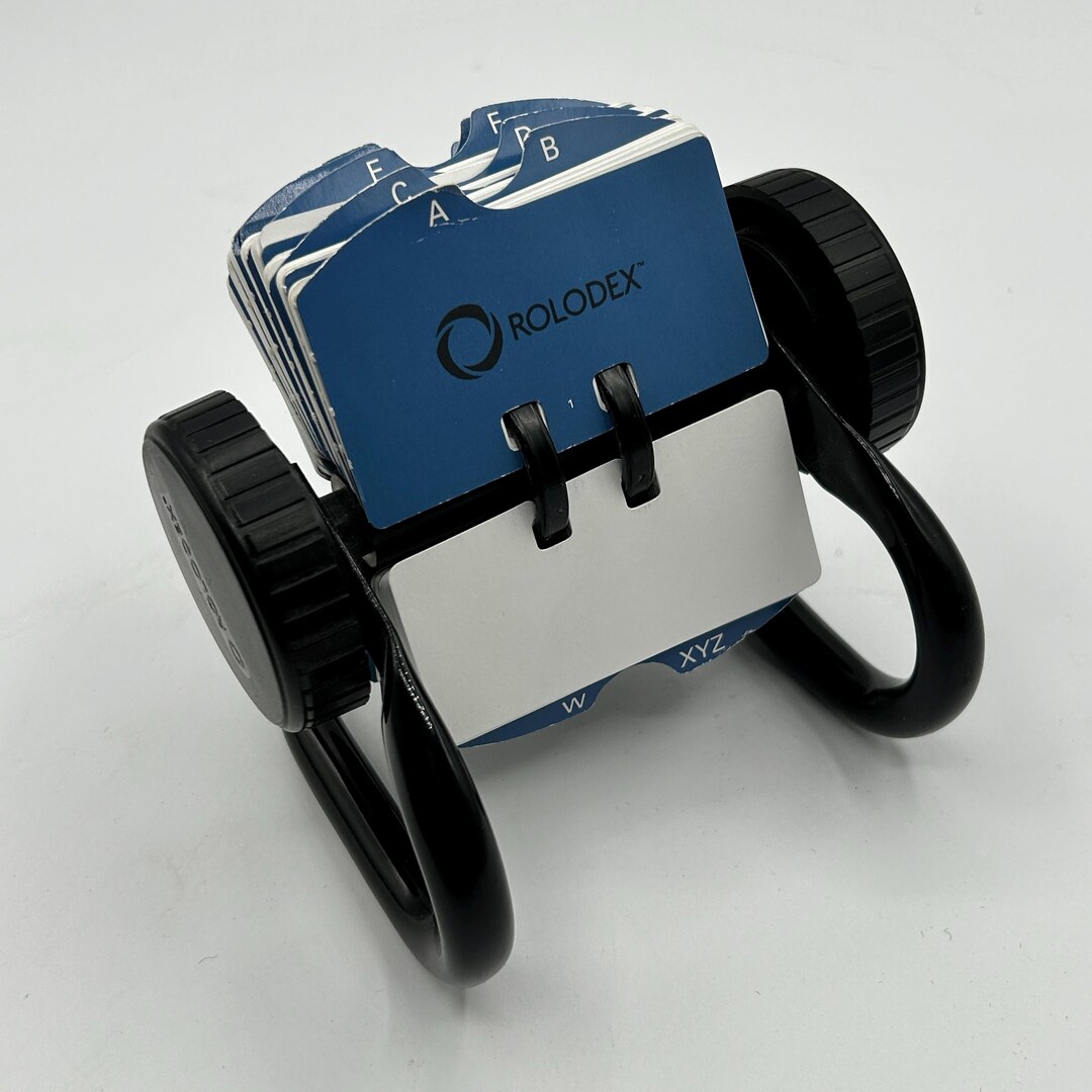 Small Rolodex Address Index and Business Card File Desk Organizer - Etsy