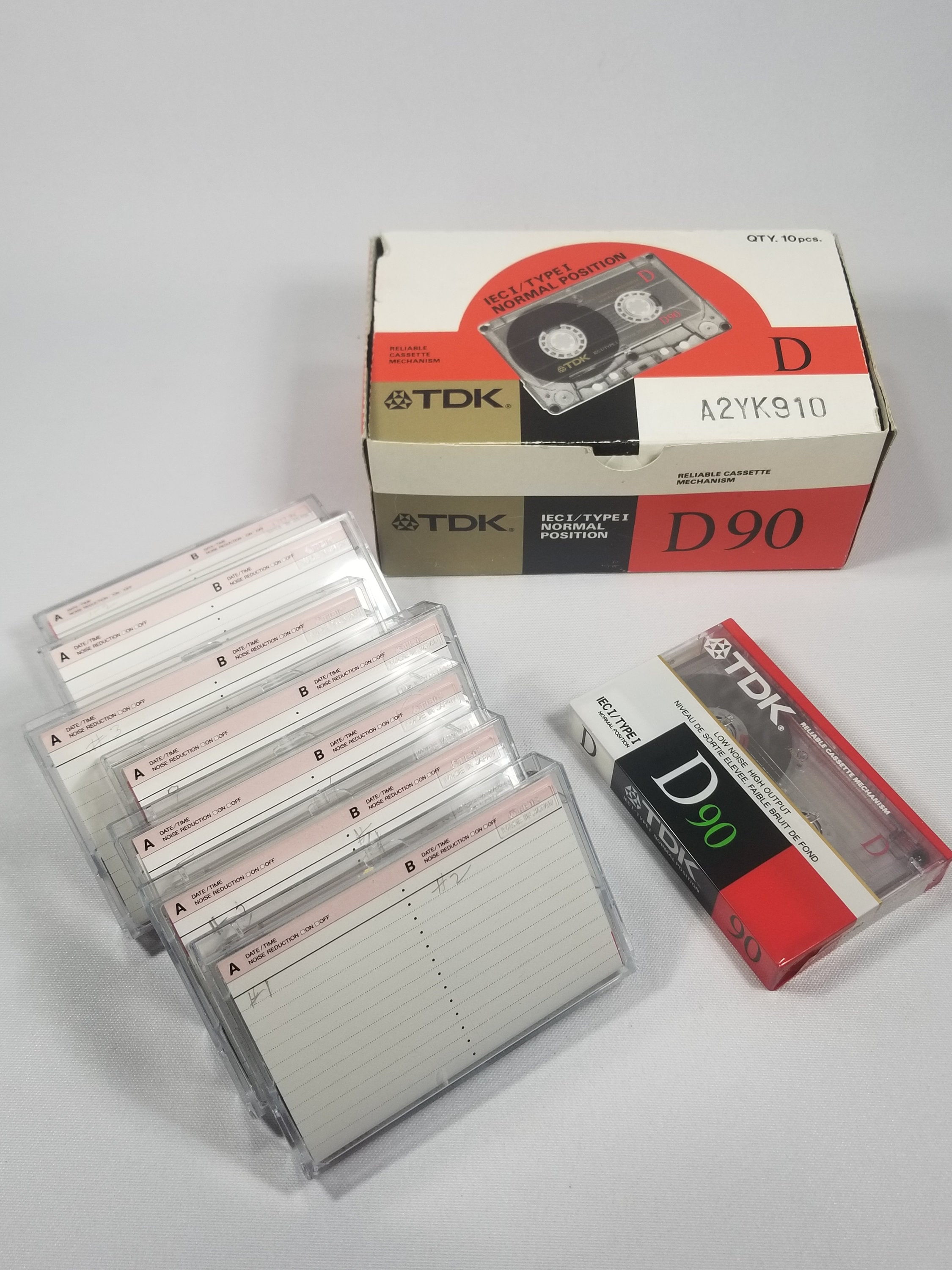 Blank Cassette Tapes 7 TDK D90 Iec1/type1 Normal Position - Etsy