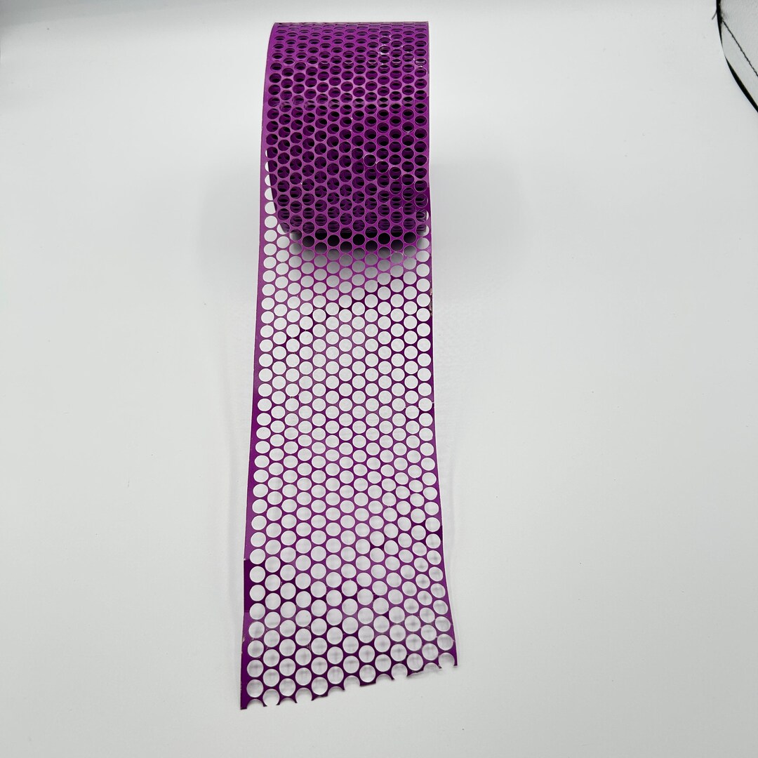 Bolt Purple Polka Dot Stencil Material Scrim Punchinella Honeycomb ...