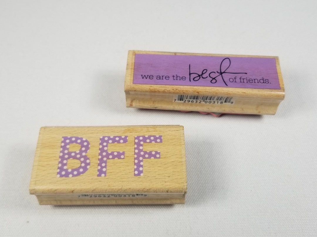 Best Friends Rubber Stamps BFF Set of 2 Gently Used - Etsy
