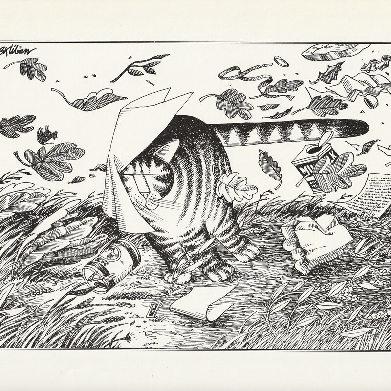 Kliban Cat Print - Etsy