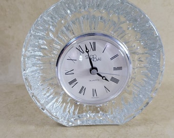 Lead Crystal Clock | Etsy