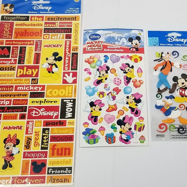 Mickey Mouse Sticker Sheet - Etsy
