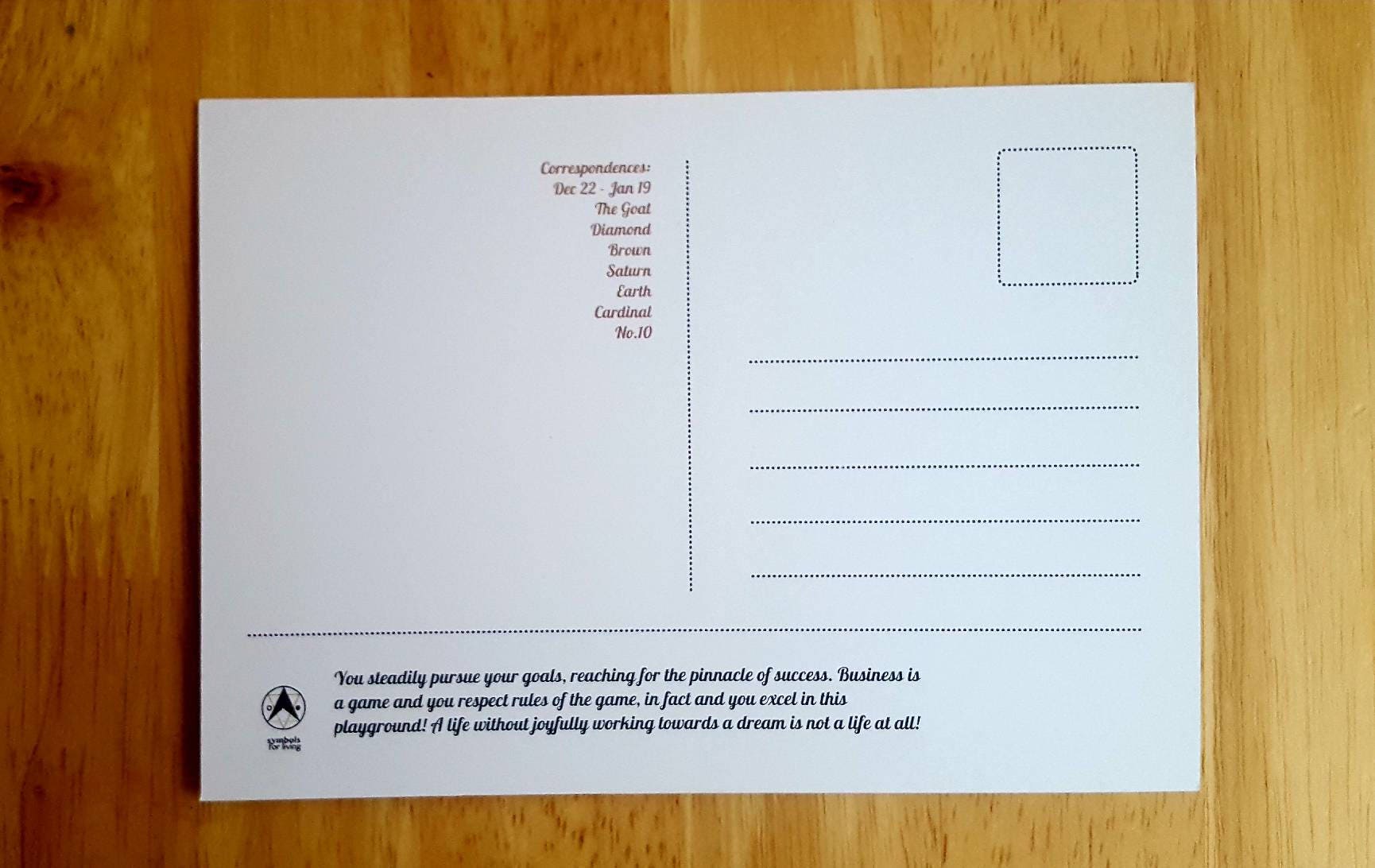 Zodiac Birthday Postcards 12 - Etsy