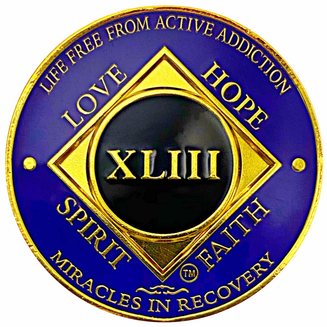 NA Coins 41-47 Years Narcotics Anonymous Medallions - Etsy