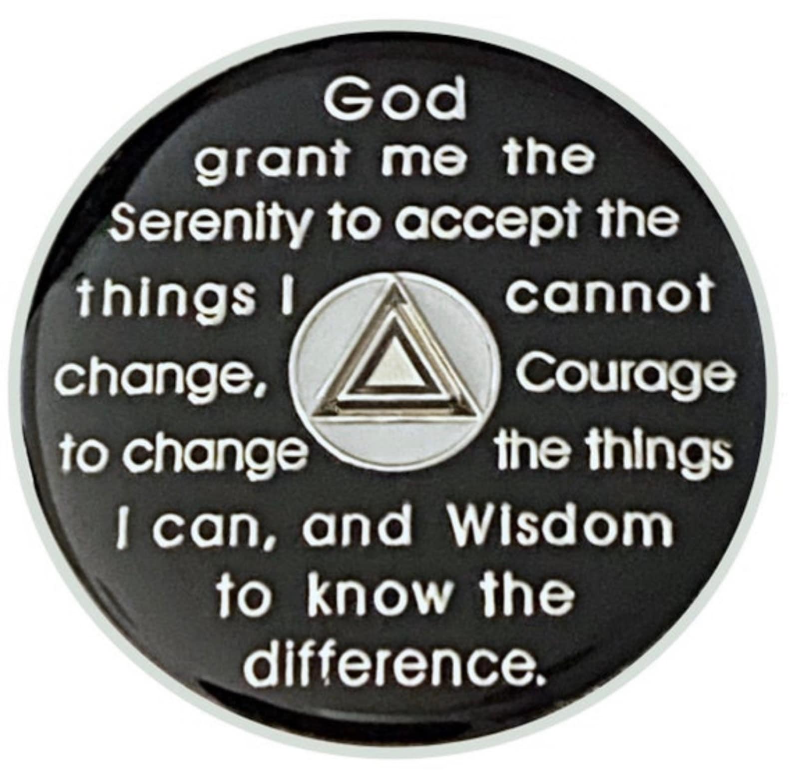 15 Year AA Coin Silver Color Plated Medallion Recovery Chip - Etsy