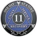 33 Year AA Coin Silver Color Plated-medallion, Recovery Chip, 12 Step ...