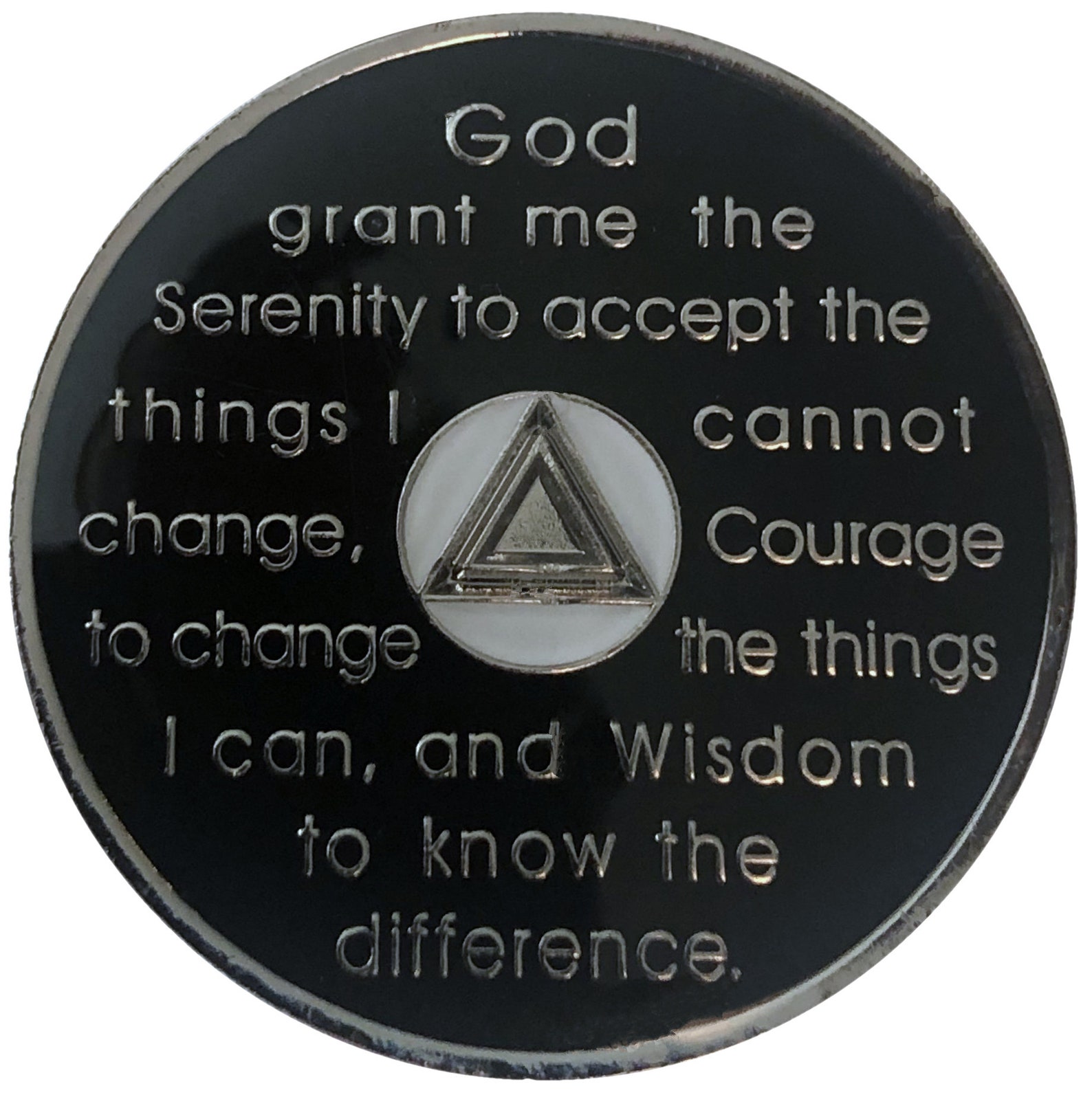 20 Year AA Coin Silver Color Plated Medallion Recovery Chip - Etsy