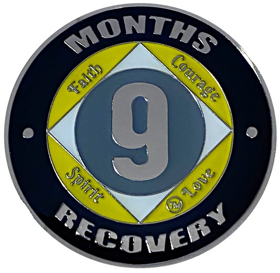 NA 9 Months Coin Narcotics Anonymous Medallion | Etsy