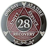 5 Year AA Medallion Metallic Midnight Blue Tri-plate Sobriety Chip - Etsy