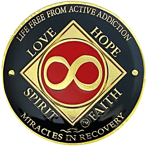 Personalized NA Anniversary Token Narcotics Anonymous | Etsy