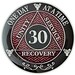 7 Year AA Coin Silver Color Plated-medallion, Recovery Chip, 12 Step ...