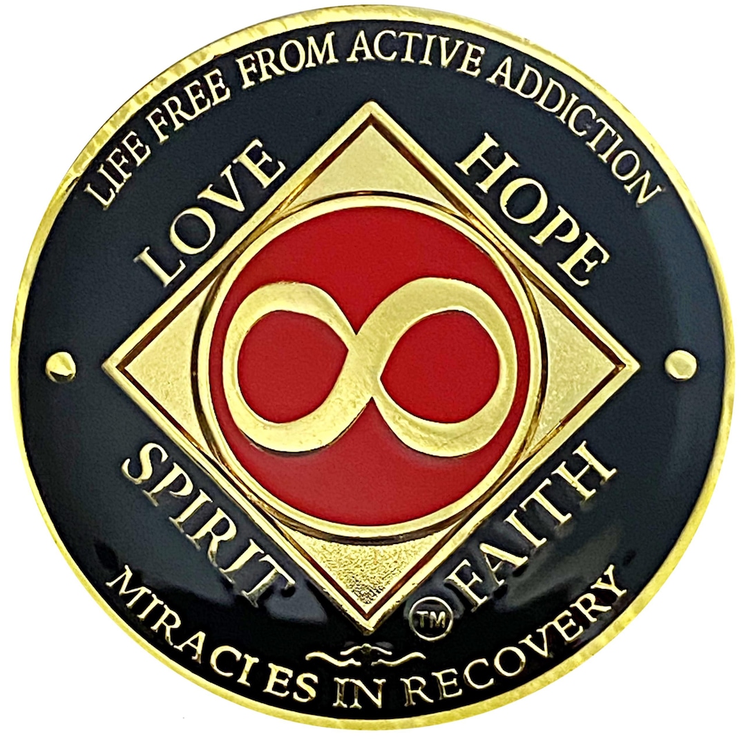 NA Infinity Medallion, Narcotics Anonymous Recovery Coin - Etsy