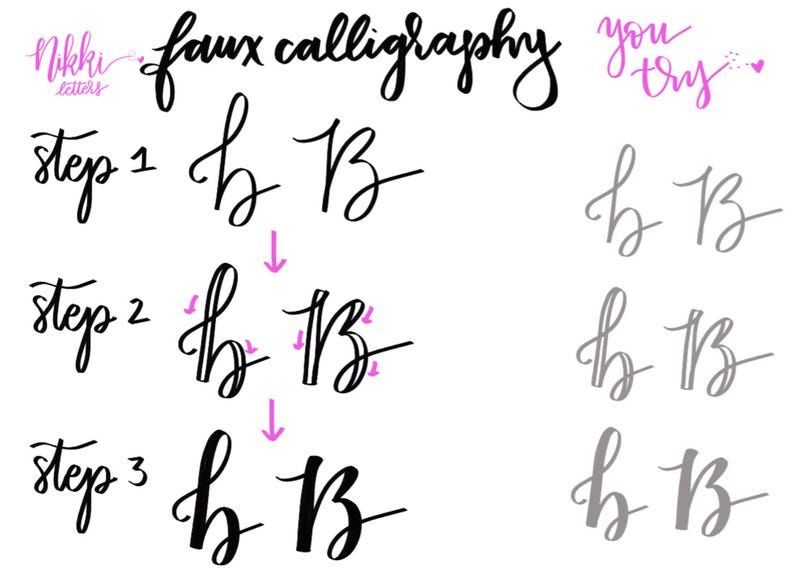 Nikki Letters: Having Fun With Handlettering - Etsy