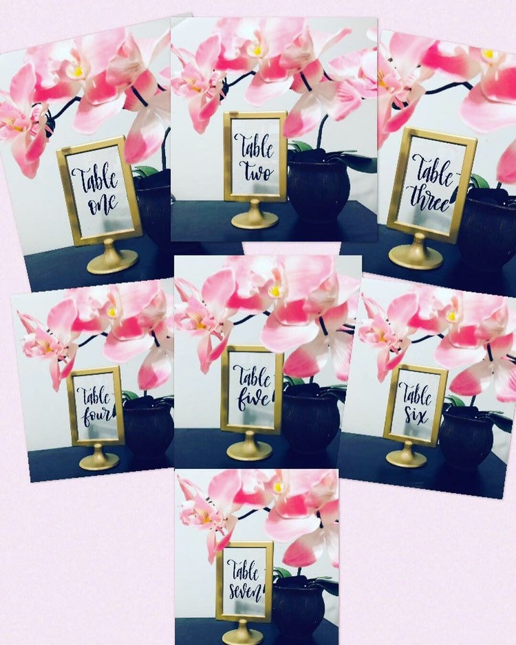 Custom Table Numbers - Etsy