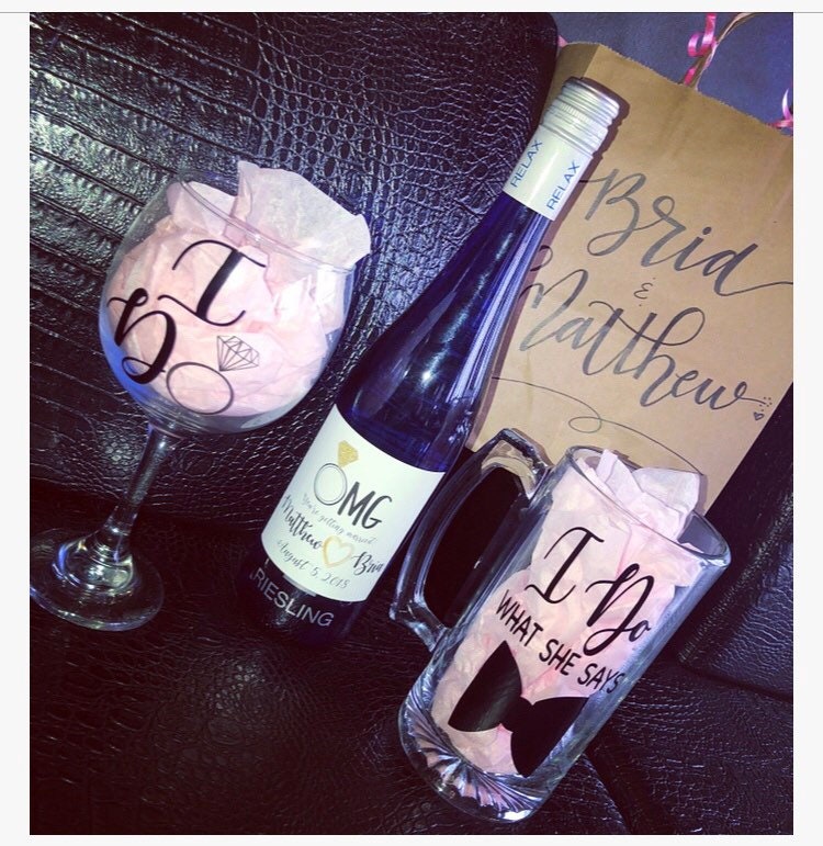 Custom Engagement Gift Set - Etsy
