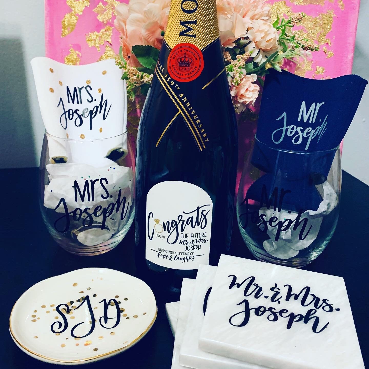 Custom Engagement Gift Set - Etsy