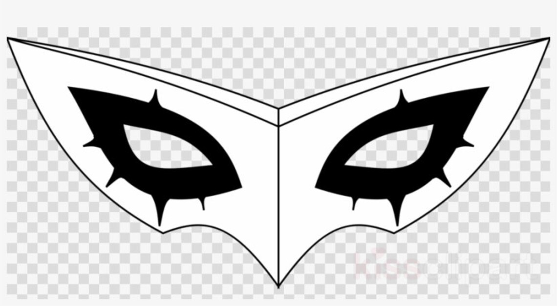 Persona 5 mask digitized embroidery | Etsy