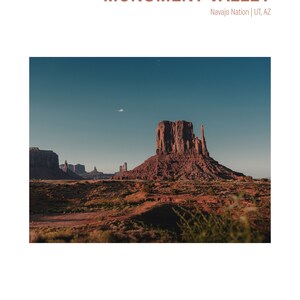 Monument Valley Print | Poster | Landscape | Desert | Digital Download ...