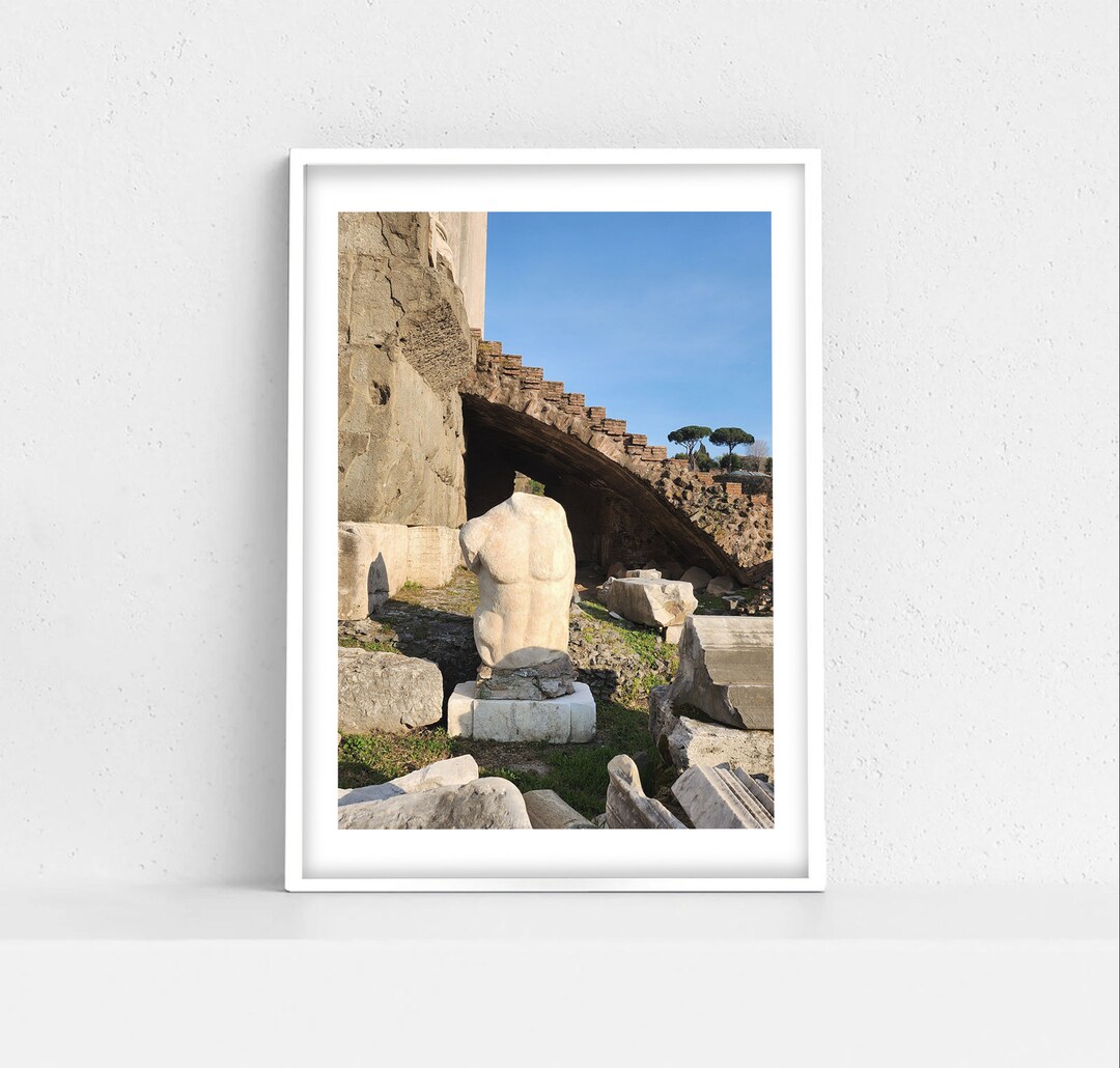 Roman Torso Print Statue Rome Roman Mythology Digital Download Ancient ...