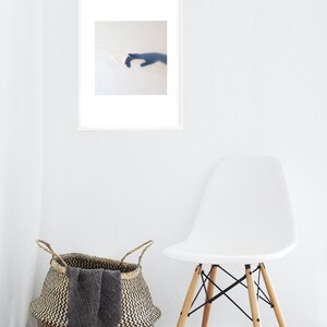 Hand Outline Shadow Print | Minimal | Tracing | Outline | Digital ...