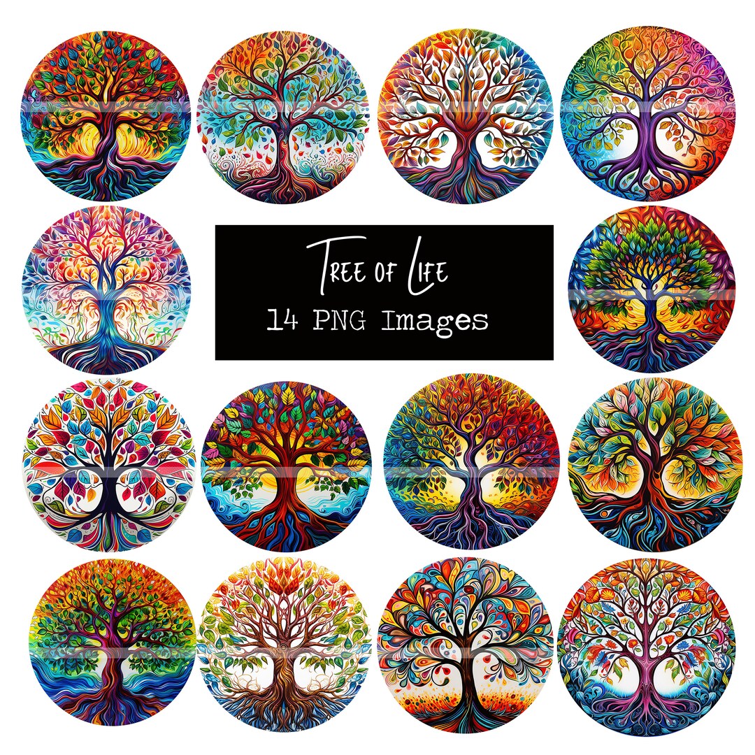 Tree of Life 2.5 Inch Coaster Sublimation Spiritual Bright PNG - Etsy