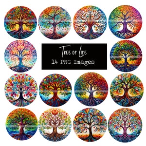 Tree of Life 2.5 Inch Coaster Sublimation Spiritual Bright PNG - Etsy