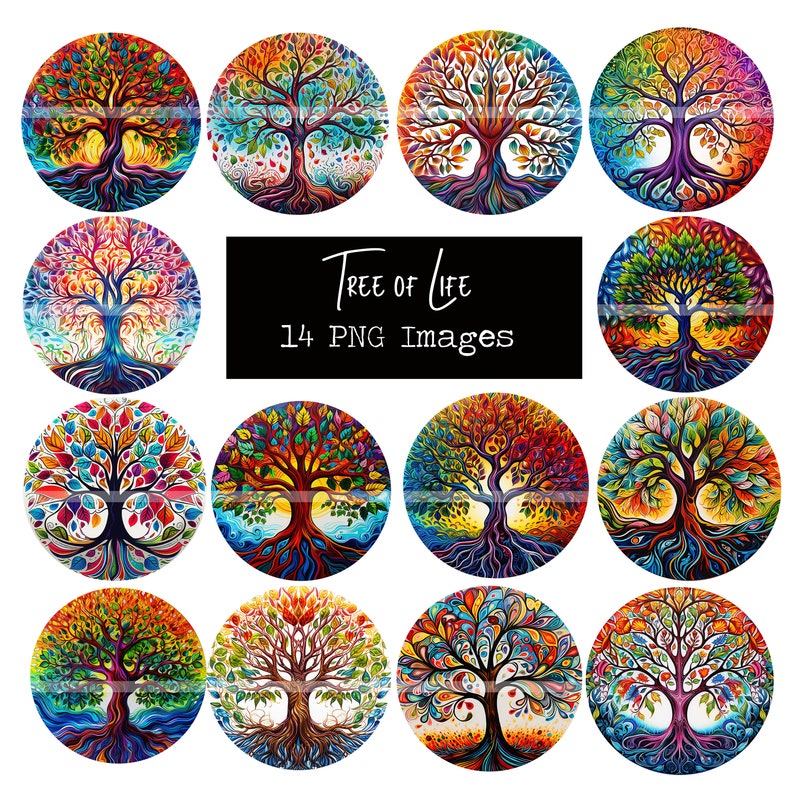 Tree of Life 2.5 Inch Coaster Sublimation Spiritual Bright PNG - Etsy