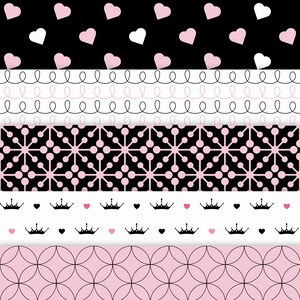 POSH PINK Black Digital Paper 12x12 Scrapbook Printable Sublimation - Etsy